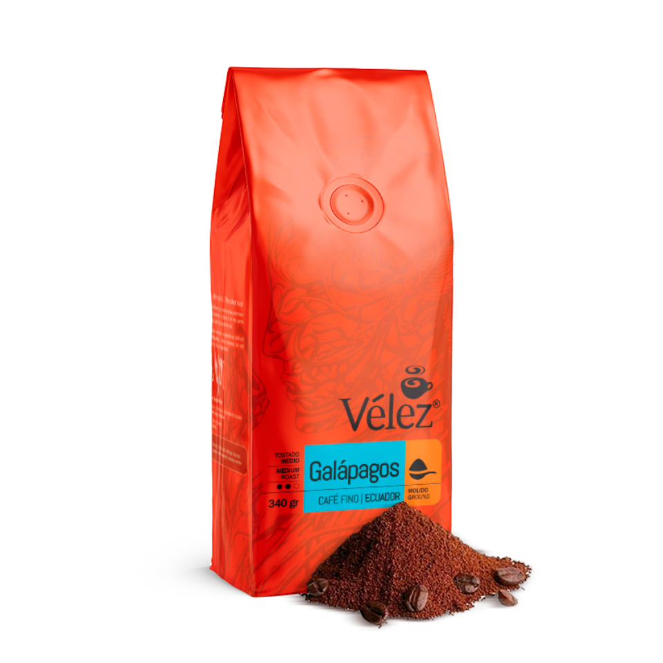 Galapagos Ground Coffee: 2 Bags of 12 Oz each -Gourmet Coffee from Ecuador